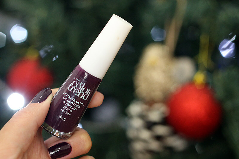 Esmalte Roxo Mania Color Trend Avon - Luiza Gomes
